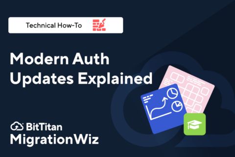 Modern Authentication UI Updates - BitTitan MigrationWiz