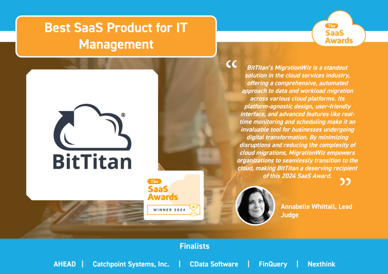 BitTitan Recognized as Best SaaS Product for IT Management - BitTitan ...